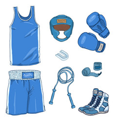 Cartoon red boxing training helmet Royalty Free Vector Image