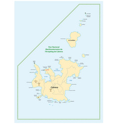 Catalonia administrative and political map Vector Image