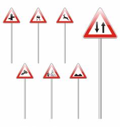 Priority road signs of europe Royalty Free Vector Image