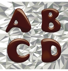 Chocolate blue alphabet vector by annata78 - Image #3367575 - VectorStock