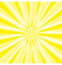 Ray retro background yellow colored rays stylish Vector Image