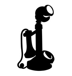 Telescope silhouette Royalty Free Vector Image