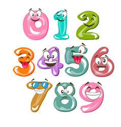 Numbers and signs Royalty Free Vector Image - VectorStock