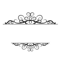 Vintage swirl frame Royalty Free Vector Image - VectorStock