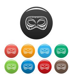Elegant mask icon simple style Royalty Free Vector Image