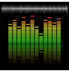 Music equalizer dynamic volume Royalty Free Vector Image