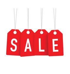 Red january tags Royalty Free Vector Image - VectorStock