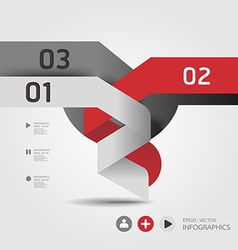 Modern design template used for number banner Vector Image