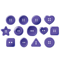 Set of button in different shapes Royalty Free Vector Image