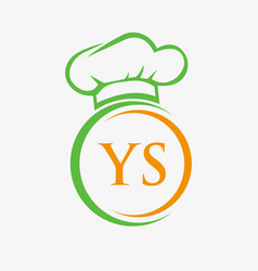 Initial letter sb restaurant logo template Vector Image