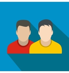 Two arms stretching towards each other icon Vector Image