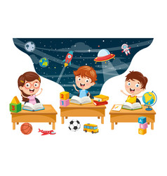 Children activities set Royalty Free Vector Image