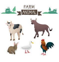 Alphabet letter r and rabbit Royalty Free Vector Image