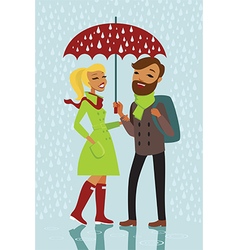 Couple under love tree Vector Image by jackrust - Image #351036 - VectorStock