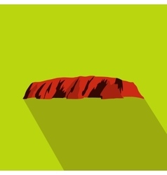 Uluru australia landmark cartoon Royalty Free Vector Image