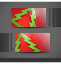 Red black business card stripes design Royalty Free Vector