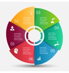 Business diagram circle Royalty Free Vector Image