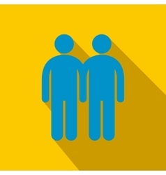 Two arms stretching towards each other icon Vector Image