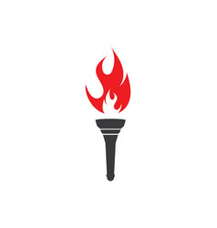Torch logo icon design Royalty Free Vector Image