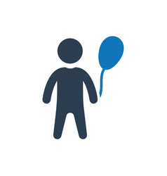 Children student icon Royalty Free Vector Image