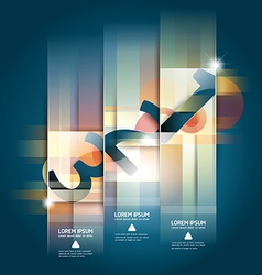 Modern design template used for number banner Vector Image