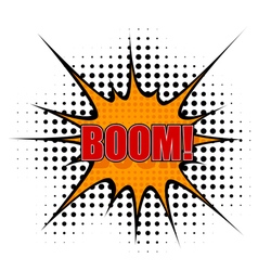 Cartoon boom Royalty Free Vector Image - VectorStock
