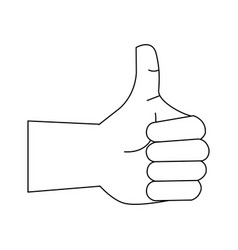 Like hand symbol pop art Royalty Free Vector Image