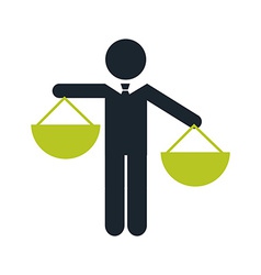 Balancing priorities Royalty Free Vector Image