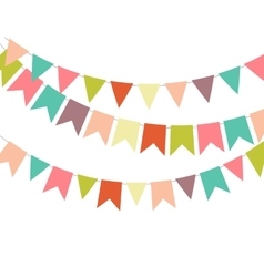 Party background with flags Royalty Free Vector Image