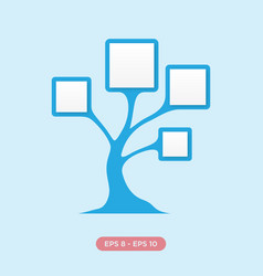 Blank diagram template Royalty Free Vector Image