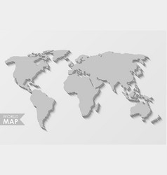 Outlines world map Royalty Free Vector Image - VectorStock