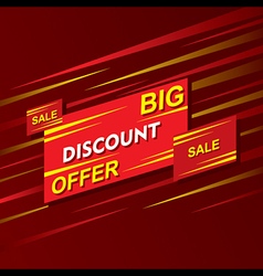 Heavy discount monsoon offer poster design Vector Image