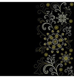 Abstract flower outline Royalty Free Vector Image