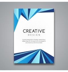 Business report design flyer template background Vector Image