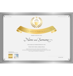 Creative certificate of appreciation award Vector Image