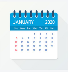 2020 calendar page Royalty Free Vector Image - VectorStock