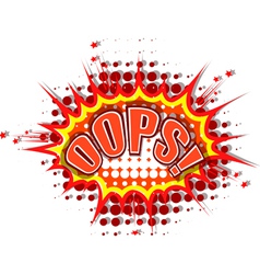 Cartoon boom Royalty Free Vector Image - VectorStock