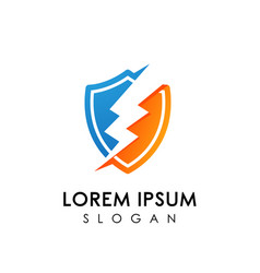 Electrical logo design Royalty Free Vector Image