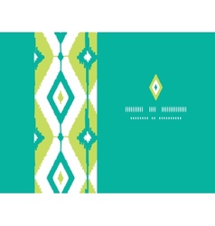 Colorful fabric ikat diamond seamless pattern Vector Image