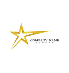 Star and lighting logo Royalty Free Vector Image