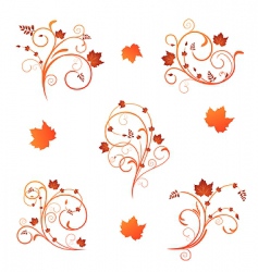Autumn leaf fall Royalty Free Vector Image - VectorStock