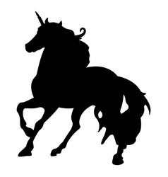 Barcode with unicorn Royalty Free Vector Image