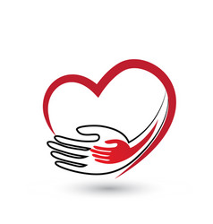 Heart symbol logo Royalty Free Vector Image - VectorStock