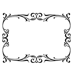 Roman style black ornamental decorative frame Vector Image