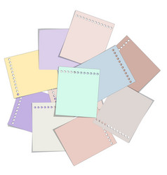 Note papers Royalty Free Vector Image - VectorStock