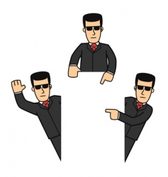 Smiley faces men characters Royalty Free Vector Image