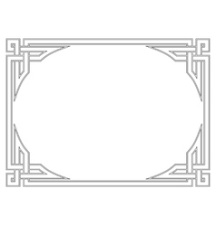 Roman style black ornamental decorative frame Vector Image