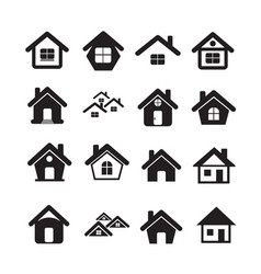 Hands house car icons Royalty Free Vector Image