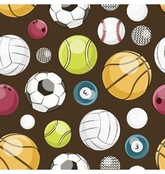 Seamless sports pattern Royalty Free Vector Image