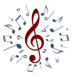 Musical notes pattern Royalty Free Vector Image